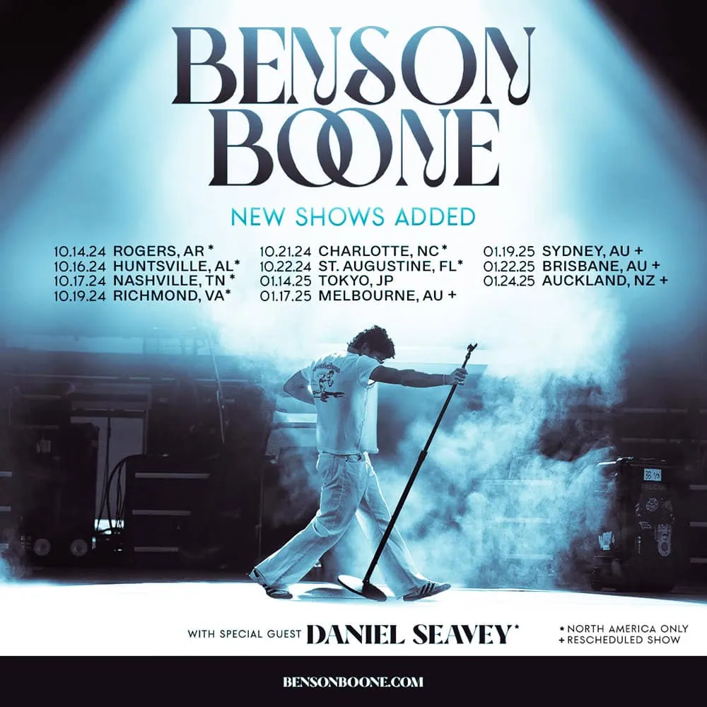 Benson Boone Tour Dates