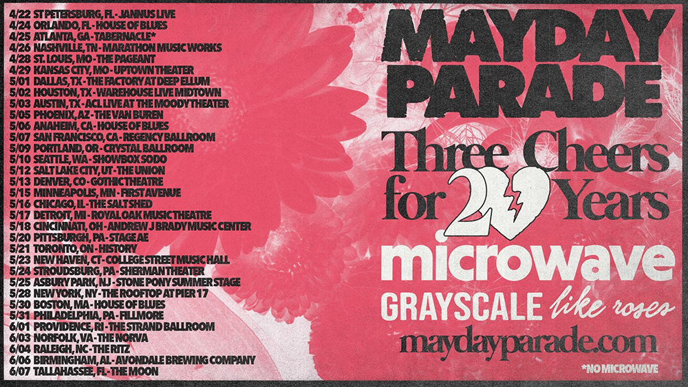 Mayday Parade 20th Anniversary Tour