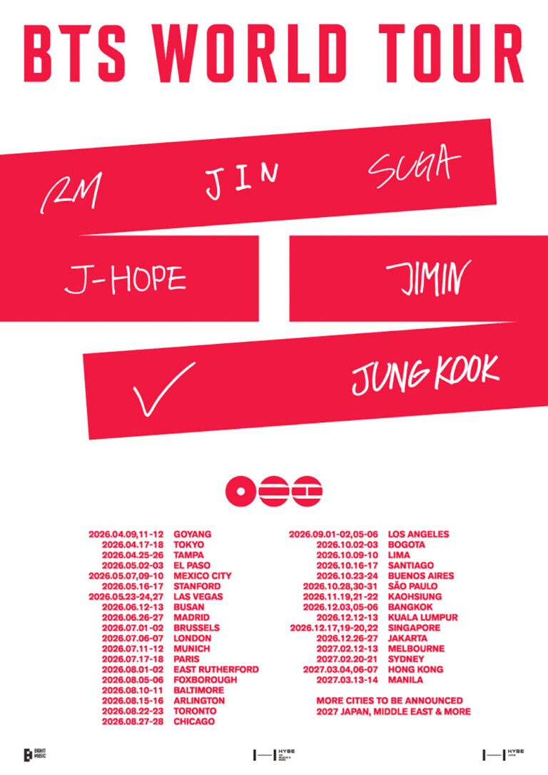 BTS Tour Dates